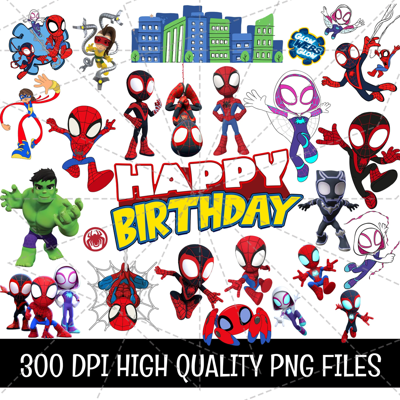 33 Spidey And His Amazing Friends Clipart Png Files Instant Download ...